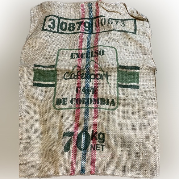 Other | Burlap Jute Coffee Sack Colombia Colombian Excelso Bag ...